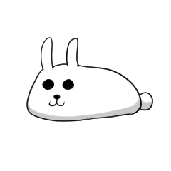 Rabbit Usamaru – LINE stickers | LINE STORE
