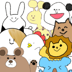 Yuru Yuru School Animals – สติกเกอร์ LINE | LINE STORE