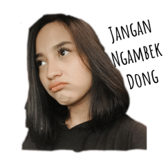 Curhatan Cewek Cantik - Stiker LINE | LINE STORE