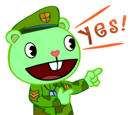 Happy Tree Friends: Flippy | Yabe-LINE貼圖代購 | 台灣No.1，最便宜高效率的代購網