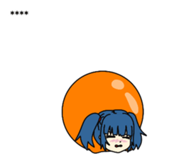 Girl Inside Balloon 01(T) | Yabe-LINE貼圖代購 | 台灣No.1，最便宜高效率的代購網