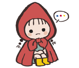 Cute red hat girl | Yabe-LINE貼圖代購 | 台灣No.1，最便宜高效率的代購網