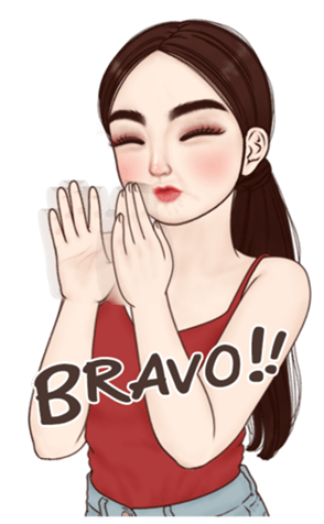 Sexy wife! (Big sticker Eng) | Yabe-LINE貼圖代購 | 台灣No.1，最便宜高效率的代購網