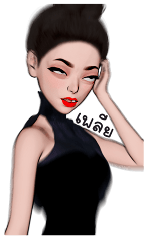 facety girl ( BIG Sticker ) | Yabe-LINE貼圖代購 | 台灣No.1，最便宜高效率的代購網