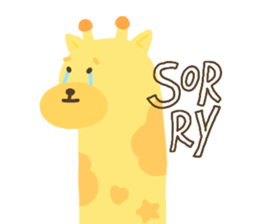 lonely loooong neck | Yabe-LINE貼圖代購 | 台灣No.1，最便宜高效率的代購網