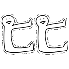 character Chocho body language (Korean) | Yabe-LINE貼圖代購 | 台灣No.1，最便宜高效率的代購網