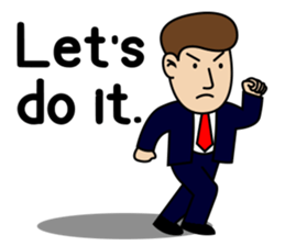 The business man sticker | Yabe-LINE貼圖代購 | 台灣No.1，最便宜高效率的代購網