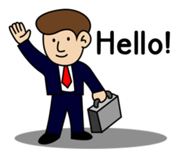 The business man sticker | Yabe-LINE貼圖代購 | 台灣No.1，最便宜高效率的代購網