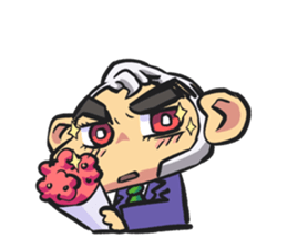 White monkey Chimpo Pack #02 | Yabe-LINE貼圖代購 | 台灣No.1，最便宜高效率的代購網