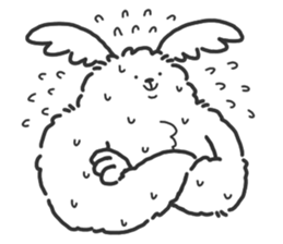 Angora rabbit monster | Yabe-LINE貼圖代購 | 台灣No.1，最便宜高效率的代購網