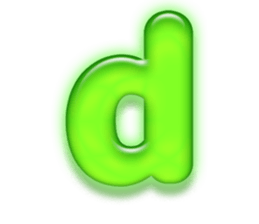 Roman lowercase glass letter green stamp | Yabe-LINE貼圖代購 | 台灣No.1，最便宜高效 ...