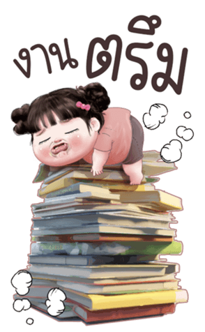 Tom Tam cute girl Big sticker | Yabe-LINE貼圖代購 | 台灣No.1，最便宜高效率的代購網