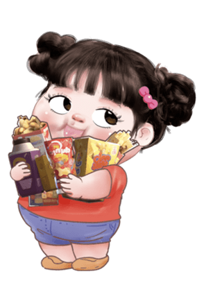 Tom Tam cute girl Big sticker | Yabe-LINE貼圖代購 | 台灣No.1，最便宜高效率的代購網