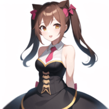dog girl sticker | Yabe-LINE貼圖代購 | 台灣No.1，最便宜高效率的代購網
