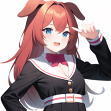 dog girl sticker | Yabe-LINE貼圖代購 | 台灣No.1，最便宜高效率的代購網