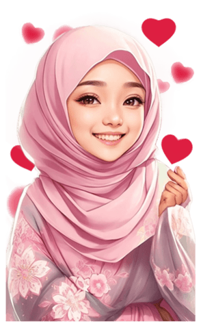 HUDA hijab1th BigStickers | Yabe-LINE貼圖代購 | 台灣No.1，最便宜高效率的代購網