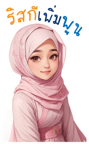 HUDA hijab1th BigStickers | Yabe-LINE貼圖代購 | 台灣No.1，最便宜高效率的代購網
