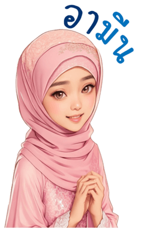 HUDA hijab1th BigStickers | Yabe-LINE貼圖代購 | 台灣No.1，最便宜高效率的代購網