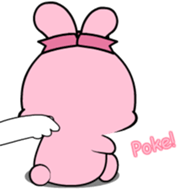 Lovely Pink Rabbit 2: Pop-up stickers | Yabe-LINE貼圖代購 | 台灣No.1，最便宜高效率的代購網