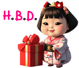 Cute fat geisha (THAI) | Yabe-LINE貼圖代購 | 台灣No.1，最便宜高效率的代購網