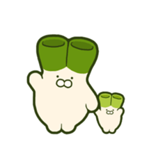 Japanese leek rabbit 4 | Yabe-LINE貼圖代購 | 台灣No.1，最便宜高效率的代購網