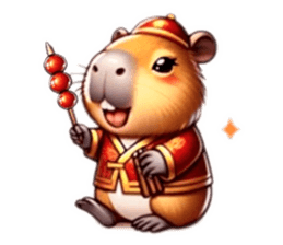 Capy New Year! | Yabe-LINE貼圖代購 | 台灣No.1，最便宜高效率的代購網