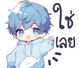 blue whale boy | Yabe-LINE貼圖代購 | 台灣No.1，最便宜高效率的代購網