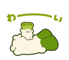 Japanese leek rabbit -family- | Yabe-LINE貼圖代購 | 台灣No.1，最便宜高效率的代購網