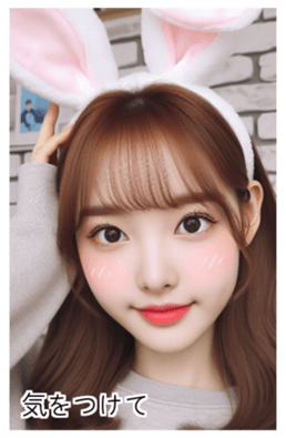 JPN 22 year old rabbit girl | Yabe-LINE貼圖代購 | 台灣No.1，最便宜高效率的代購網
