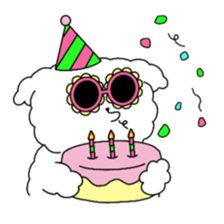 Fluffy puppy Bibi | Yabe-LINE貼圖代購 | 台灣No.1，最便宜高效率的代購網