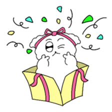 Fluffy puppy Bibi | Yabe-LINE貼圖代購 | 台灣No.1，最便宜高效率的代購網