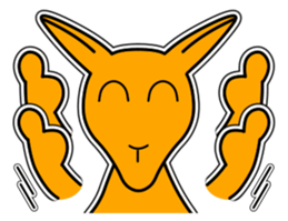 JIN-JIN Kangaroo Life 13 (simple) | Yabe-LINE貼圖代購 | 台灣No.1，最便宜高效率的代購網