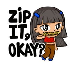 Crafty Happy Girl | Yabe-LINE貼圖代購 | 台灣No.1，最便宜高效率的代購網