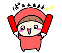 oshikatsuchan red simple | Yabe-LINE貼圖代購 | 台灣No.1，最便宜高效率的代購網