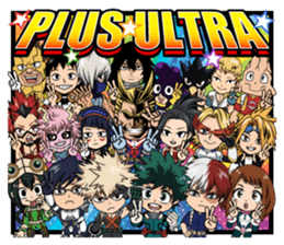 Plus Ultra! MHA Class 1A sticker | Yabe-LINE貼圖代購 | 台灣No.1，最便宜高效率的代購網