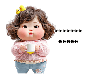 Message Stickers (Chubby Girl 11) TH | Yabe-LINE貼圖代購 | 台灣No.1，最便宜高效率的代購網