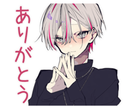 Winter Mood Menhera Boy Stickers | Yabe-LINE貼圖代購 | 台灣No.1，最便宜高效率的代購網