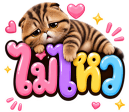แมวน้อย หมดไฟ | iM Sticker Shop