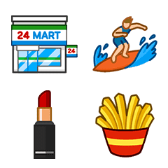 Foods Clothing Places & Activities – LINE Emoji | LINE STORE