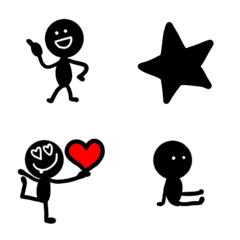 Simple + stick man – LINE Emoji | LINE STORE