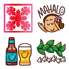 Mililani Hawaiian Emoji Ver.2 – Emotikon LINE | LINE STORE