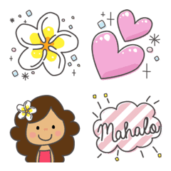 hula&hawaii's cute emoji – LINE Emoji | LINE STORE