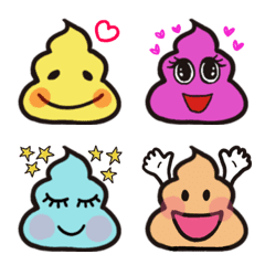 Colorful Cream Character Emoji – LINE Emoji | LINE STORE