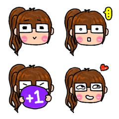 Hilda's murmur – LINE Emoji | LINE STORE