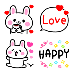 So cute rabbit emoji – LINE 이모티콘 | LINE STORE