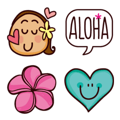Mililani Hawaiian Emoji Ver.3 – Emotikon LINE | LINE STORE