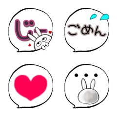 Speech bubbles Emoji series – Emotikon LINE | LINE STORE