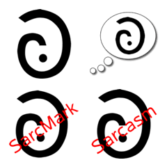 SarcMark Emoji - Punctuation for Sarcasm - LINE絵文字 | LINE STORE