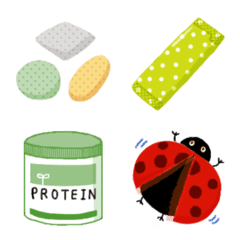 Supplement and health Emoji – LINE Emoji | LINE STORE