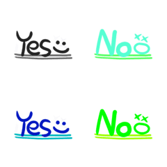 Yes no – Emotikon LINE | LINE STORE
